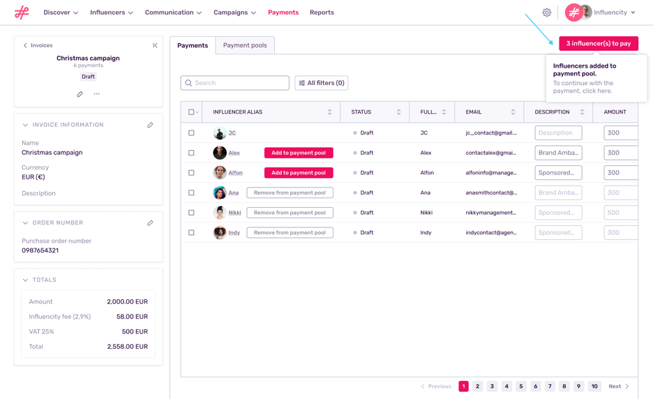What are payment pools and and how to create one?