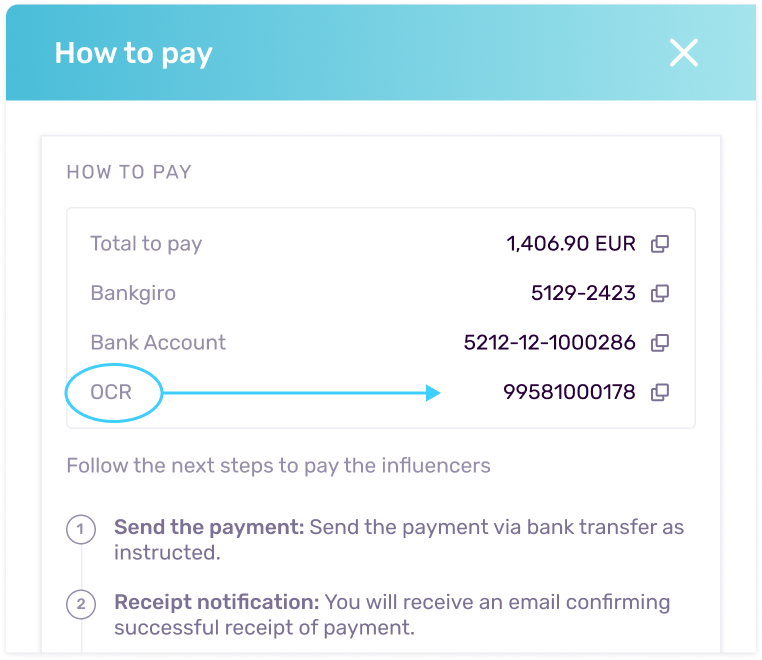 Influencer Payments Frequently Asked Questions