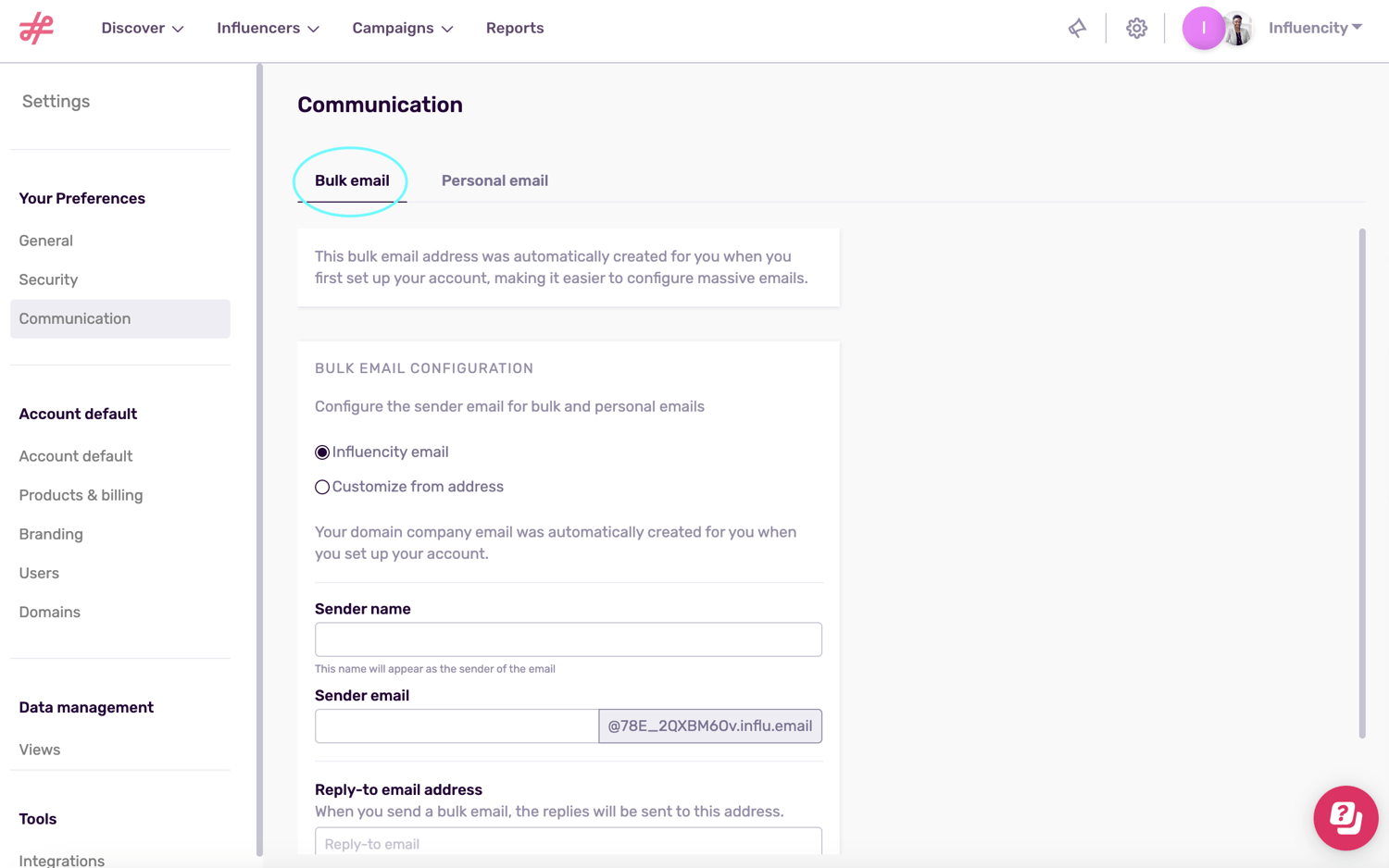 How to Configure Bulk Emails