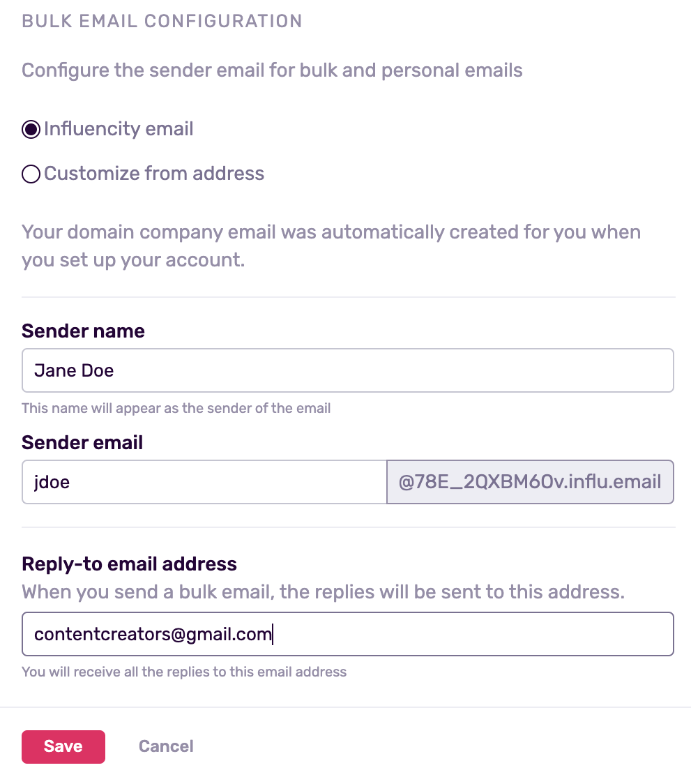 How to Configure Bulk Emails