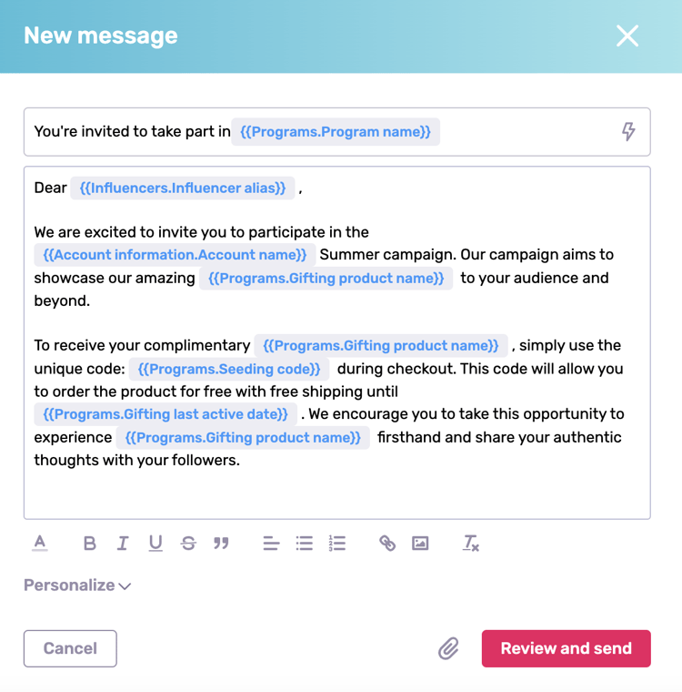 How to Send Bulk Emails with Personalization Tokens