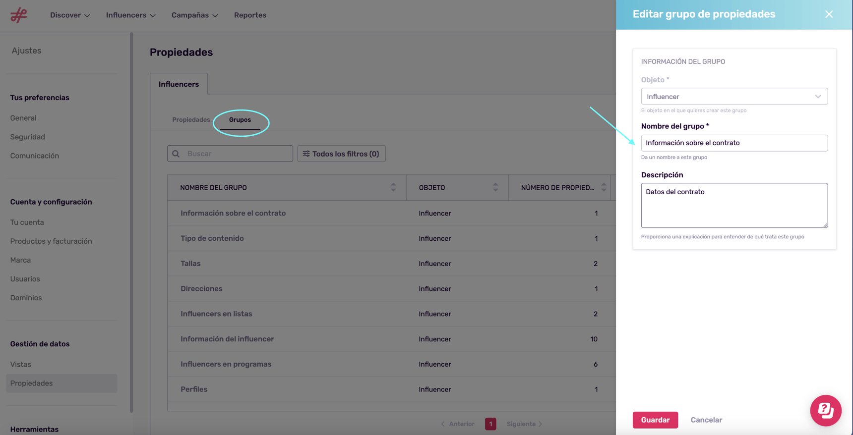 Cómo utilizar las propiedades personalizadas